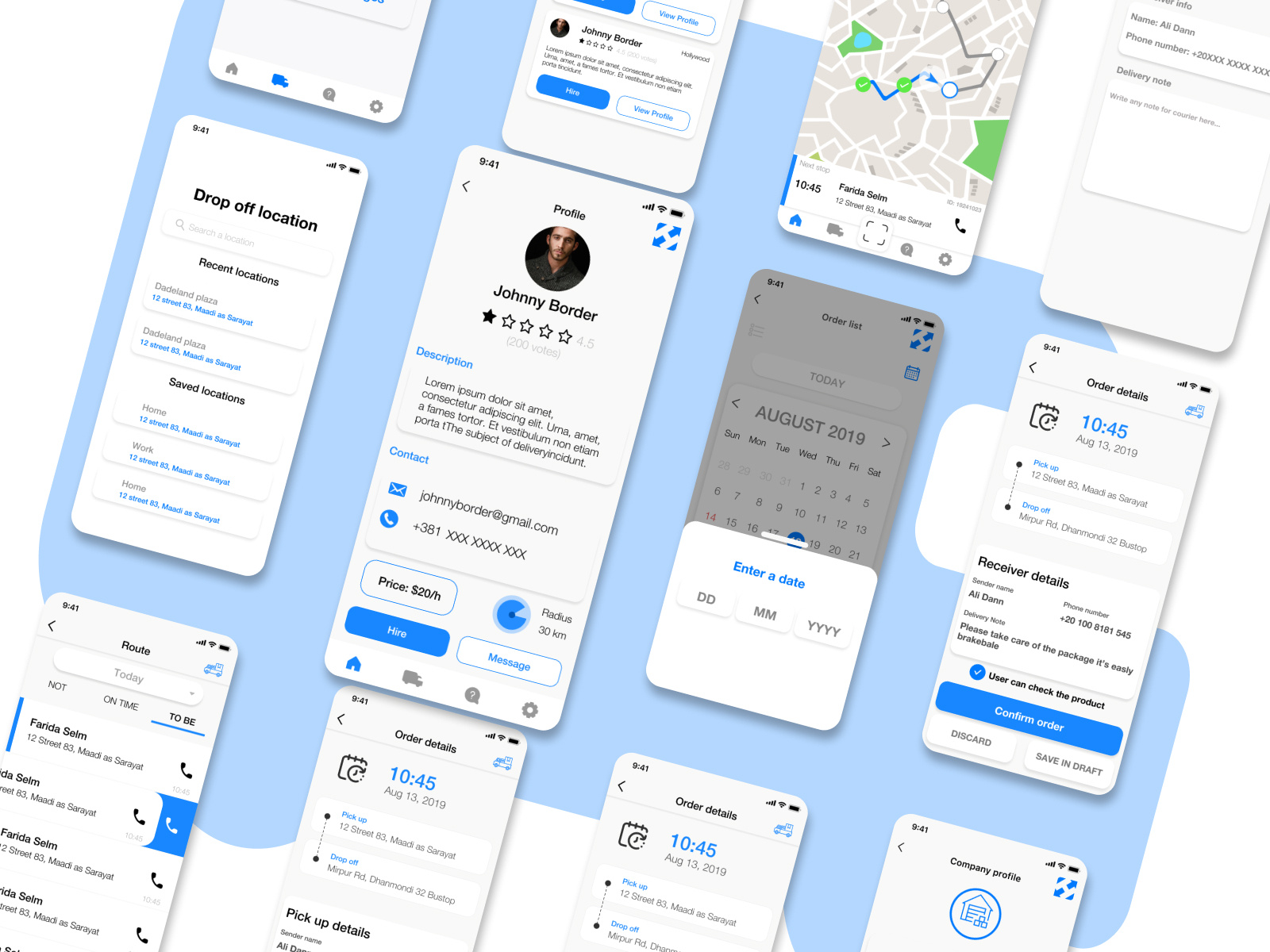 Delivery packages - App Design by Bosko Vidojevic on Dribbble