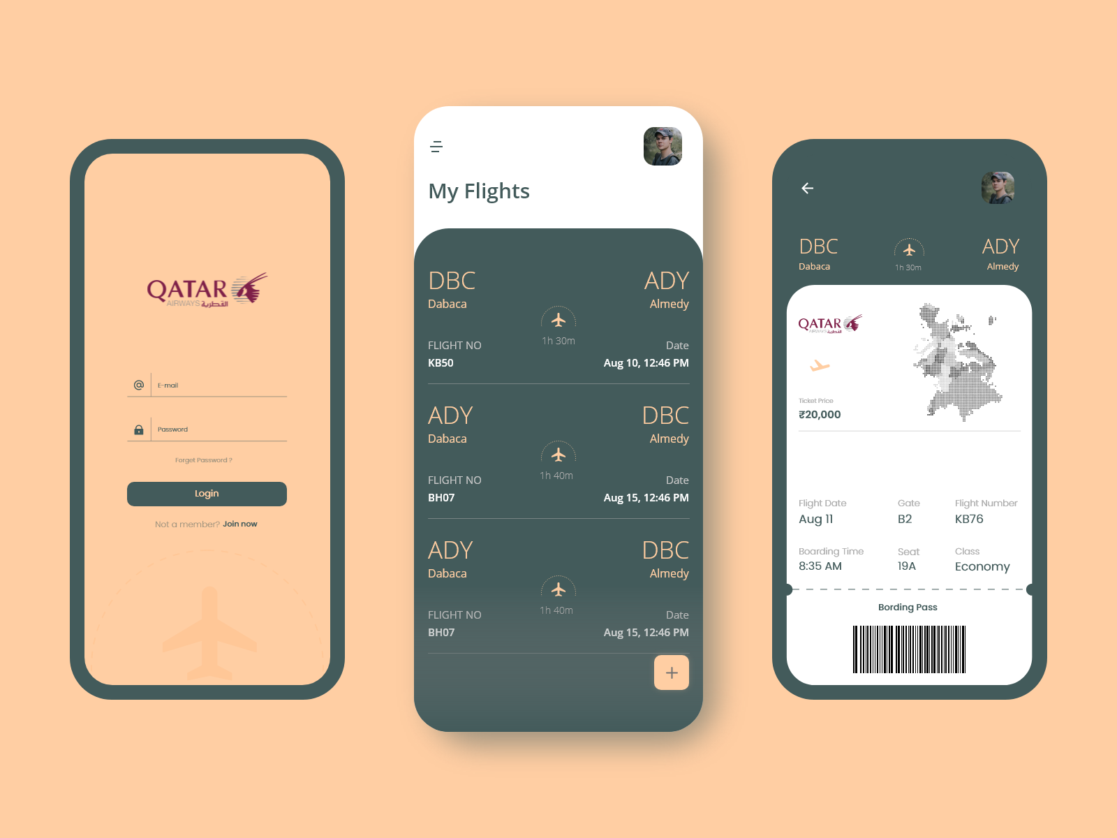 Airline App ui by Shreyash Movaliya on Dribbble