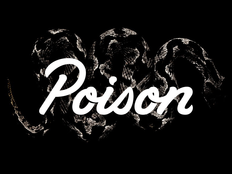 Poison Lettering by Javon Greaves for CLARUS on Dribbble