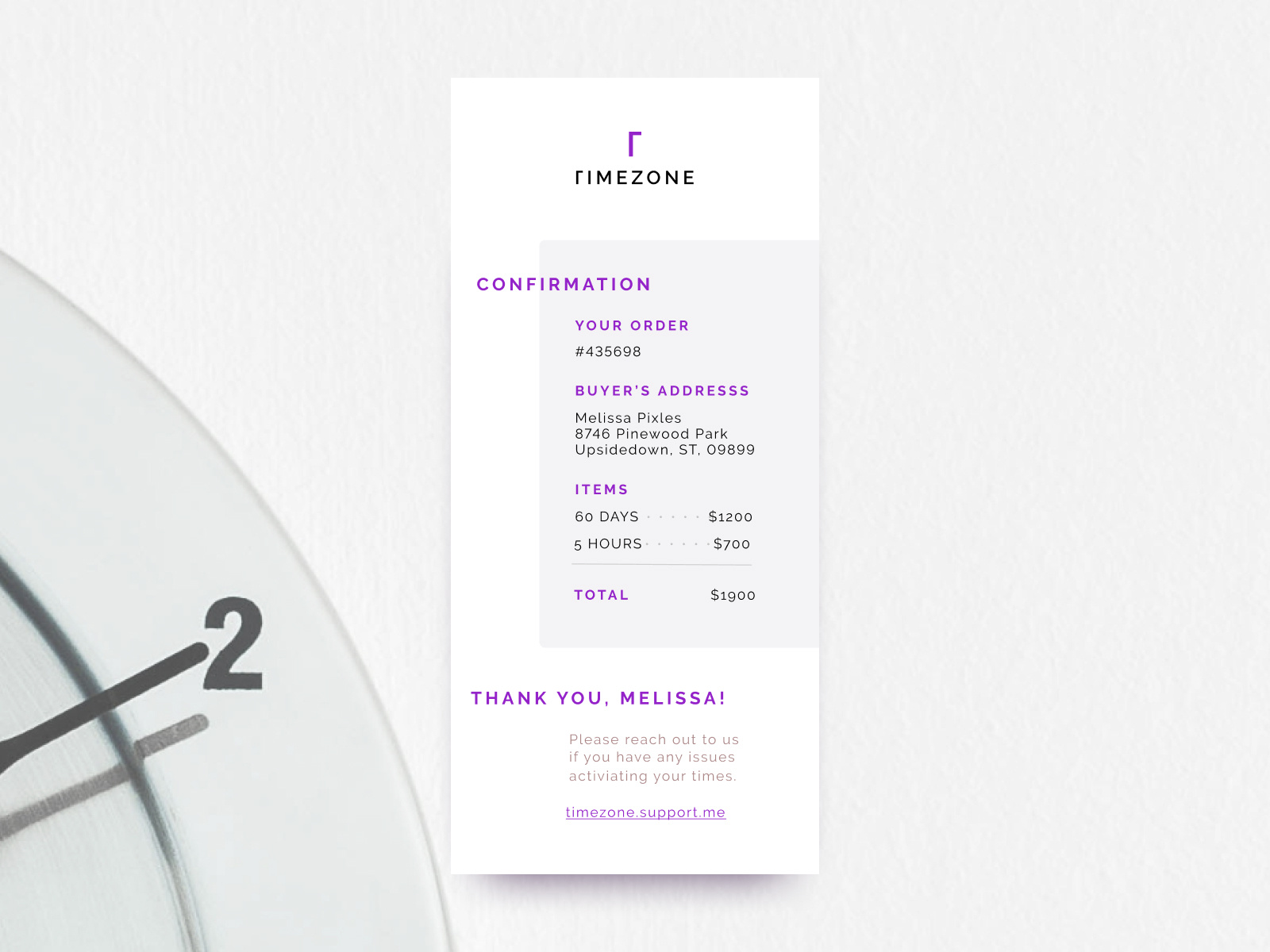 Daily UI #017 (Email Receipt) by Riley Jones on Dribbble