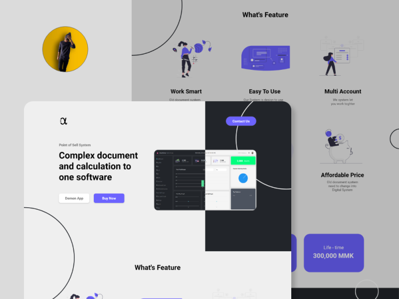 Alphalog Website by Myo Thant Aung on Dribbble