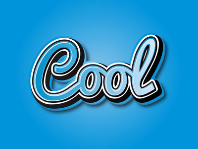 Cool editable 3d text effect.Elegant text style by Digital Graphic on ...