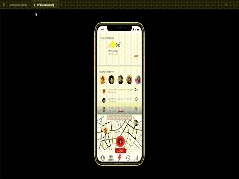 THE HORIZONTAL SCROLLING by Aaditya Awasthi on Dribbble