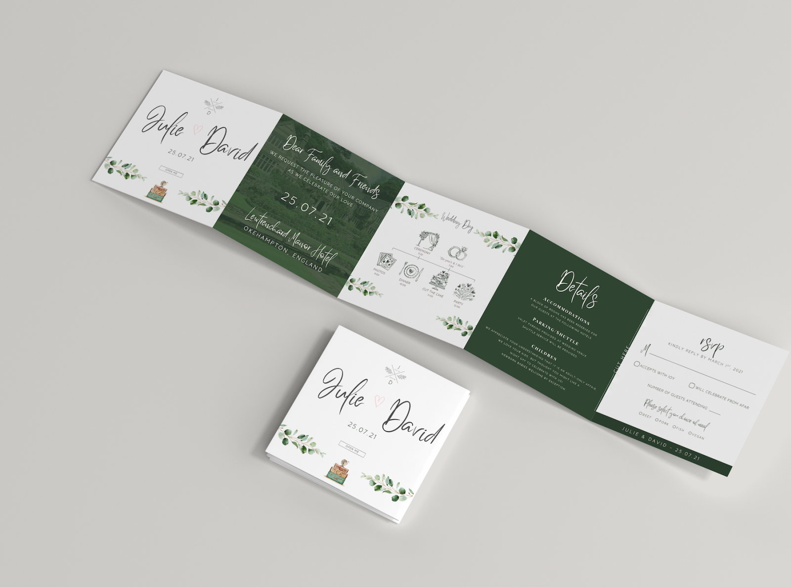Five Fold Wedding Invitation by Salma Chrit on Dribbble