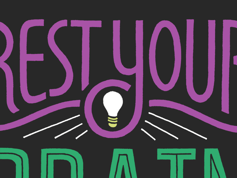Rest Your Brain by Mark McCormick on Dribbble