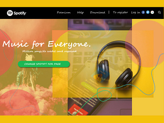 Spotify Landing Page designs, themes, templates and downloadable ...