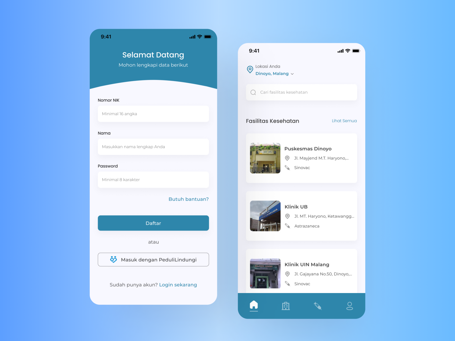 Nyuntik - Vaccine App by Lexi Handi Nayana on Dribbble