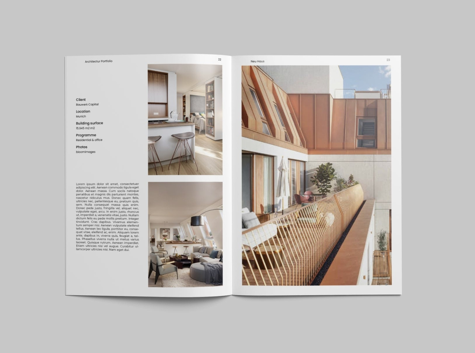Architecture Portfolio Brochure by InDesign Essence on Dribbble