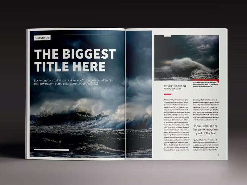 Design Magazine Indesign Template by InDesign Vision on Dribbble