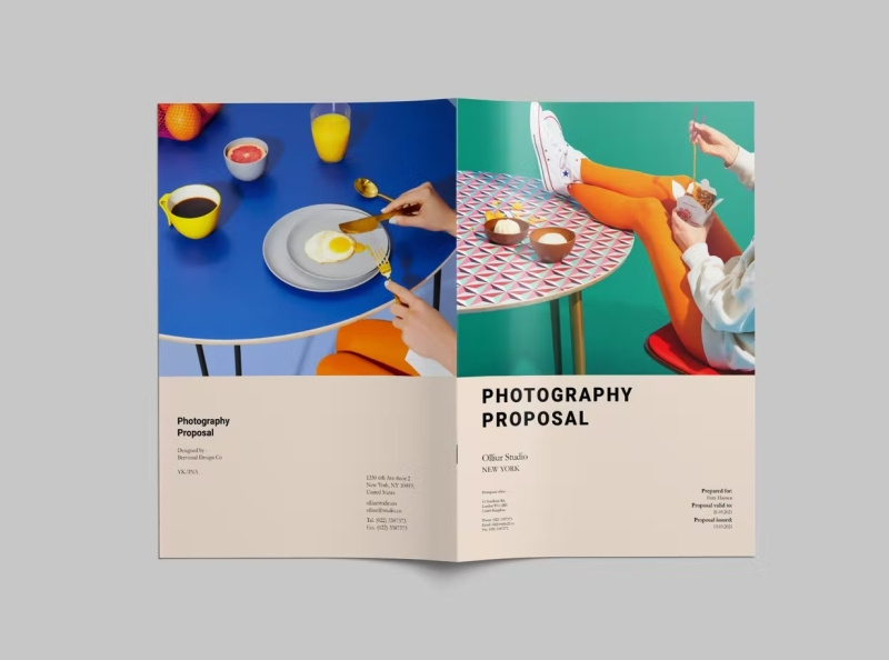 Photography Proposal Template by InDesign Essence on Dribbble