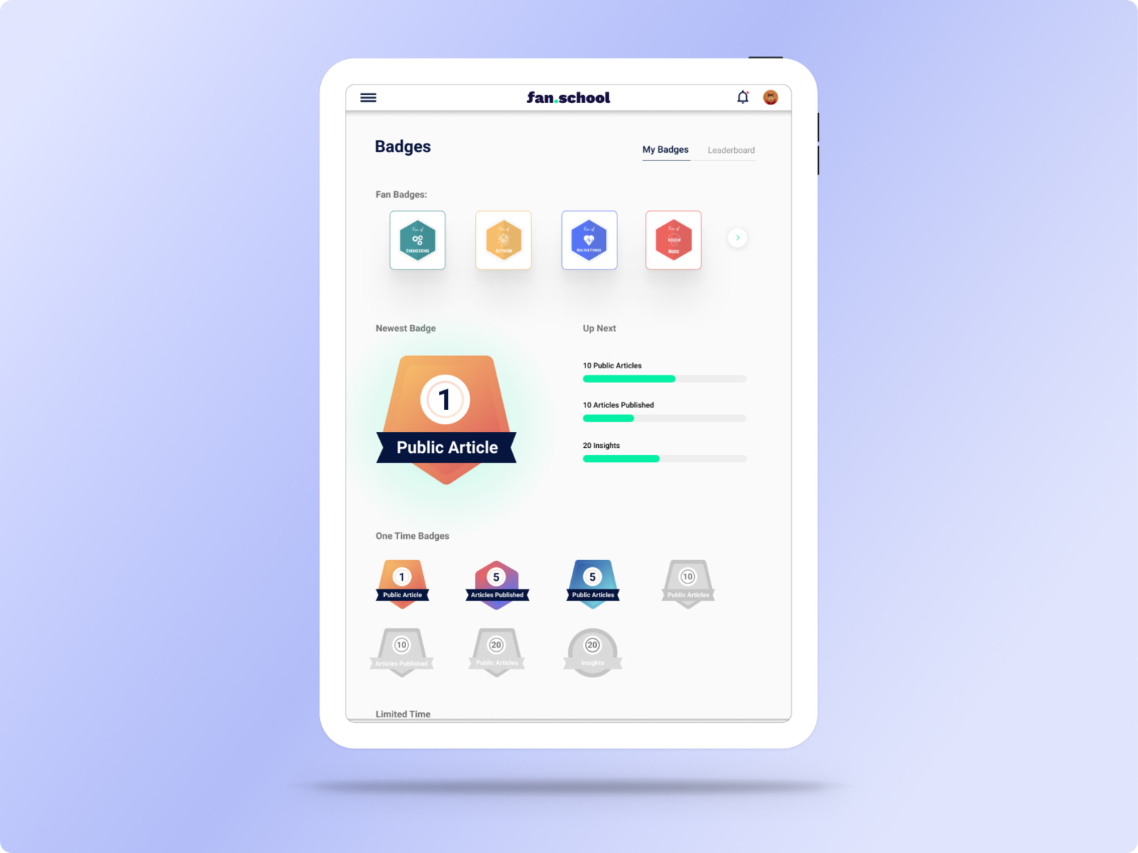 Badging System by Nick Sanchez on Dribbble