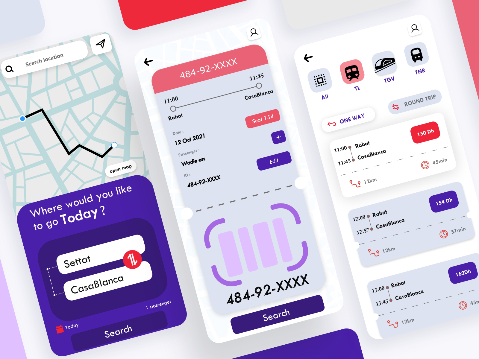Train Transport app (ONCF) Redesign by Wadie. on Dribbble