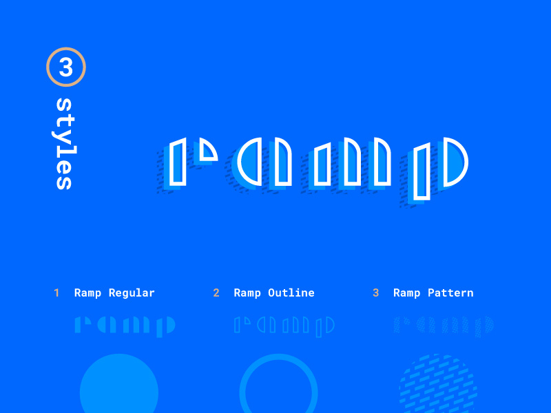 Ramp Font Styles by Corey Moen on Dribbble