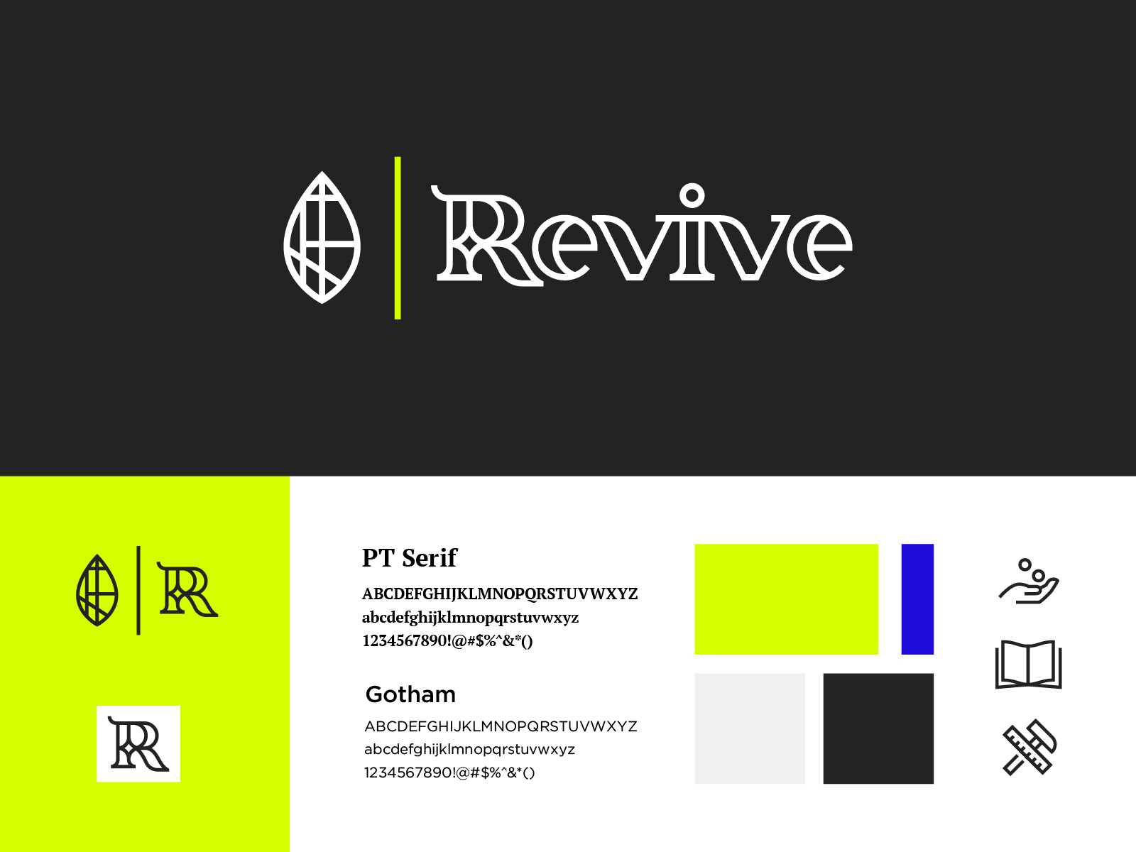 Revive Brand Board by Corey Moen on Dribbble