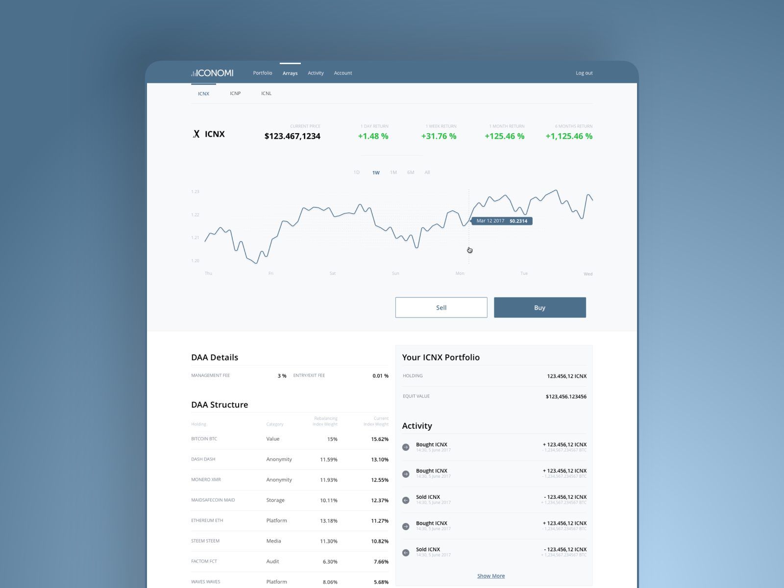 Crypto Token Product Page by Andrej Mihelic on Dribbble