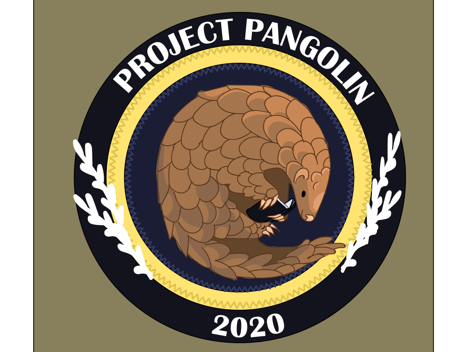 Pangolin mission patch by Julianna Win on Dribbble