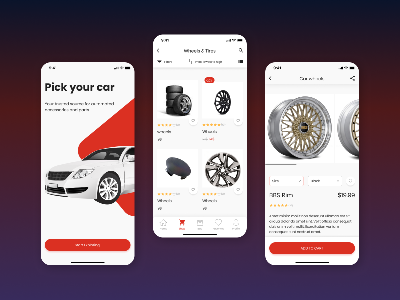 Car parts - Ecommerce by Sohier Lotfy on Dribbble