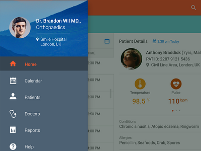 Doctor Screen by Andy Anand on Dribbble