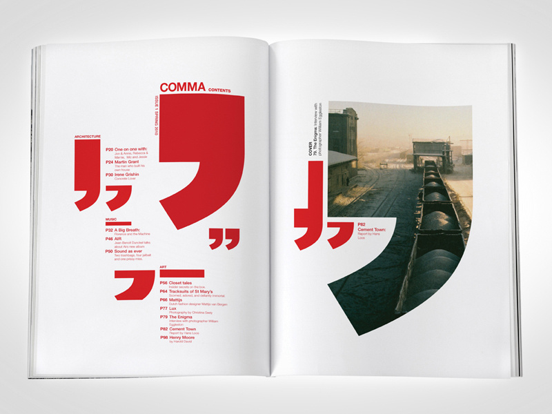 Comma Magazine by Nanda marth on Dribbble