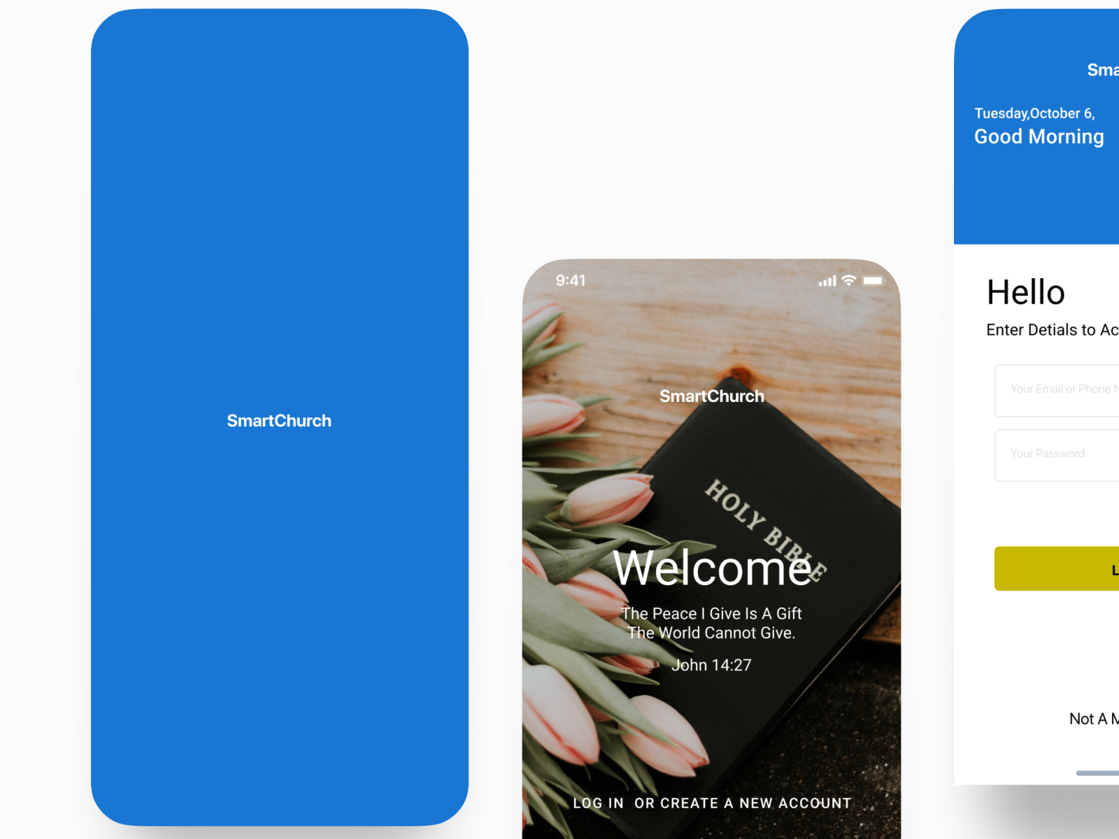 Smart Church App by Kojo Patrick on Dribbble