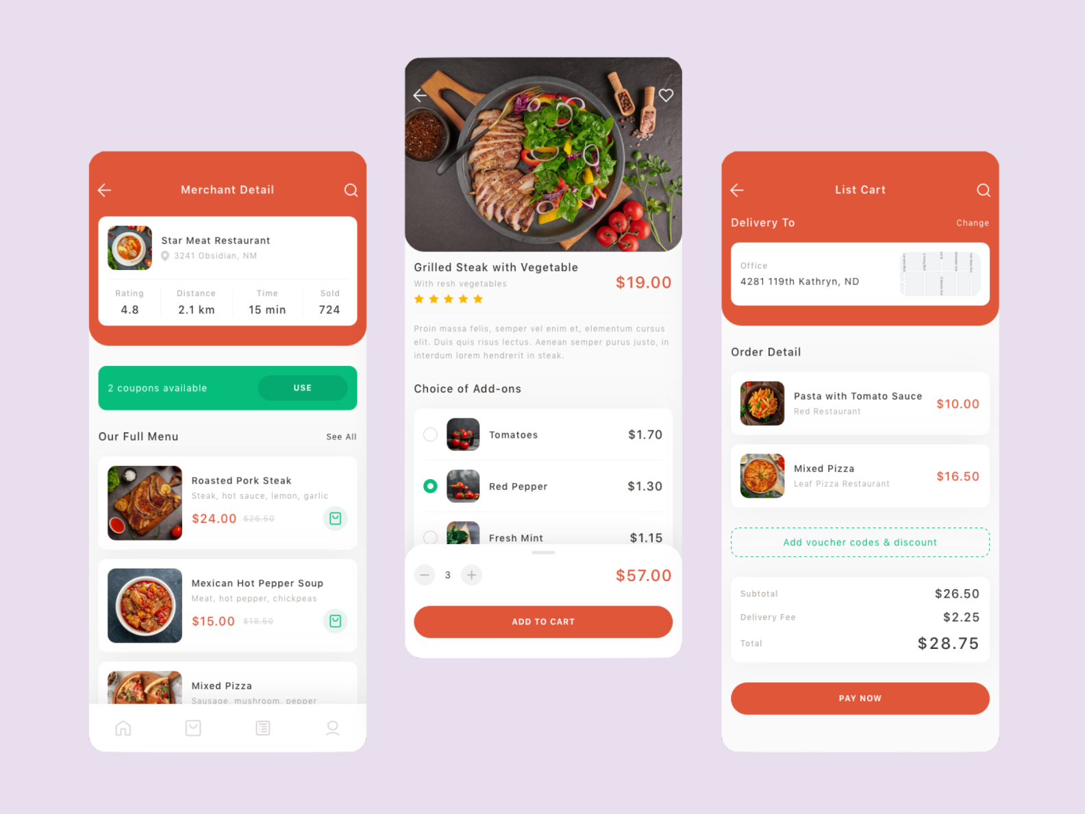 restaurant mobile application by Hegman on Dribbble