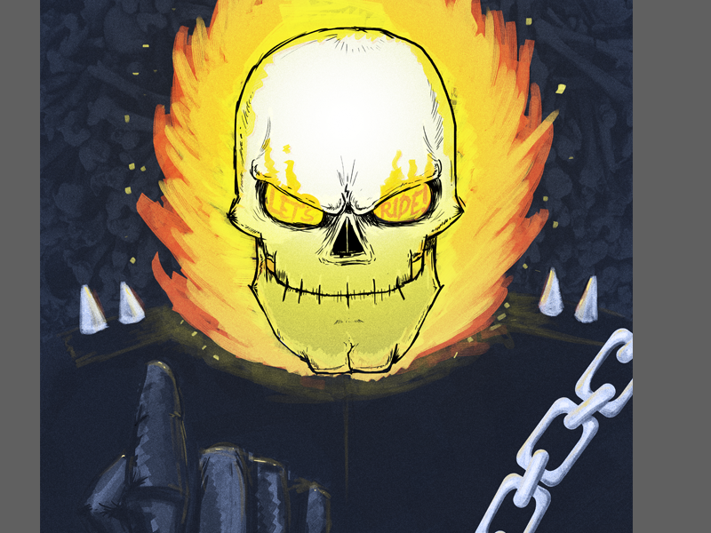 Lets Ride! Ghost Rider by Arístides Flores on Dribbble