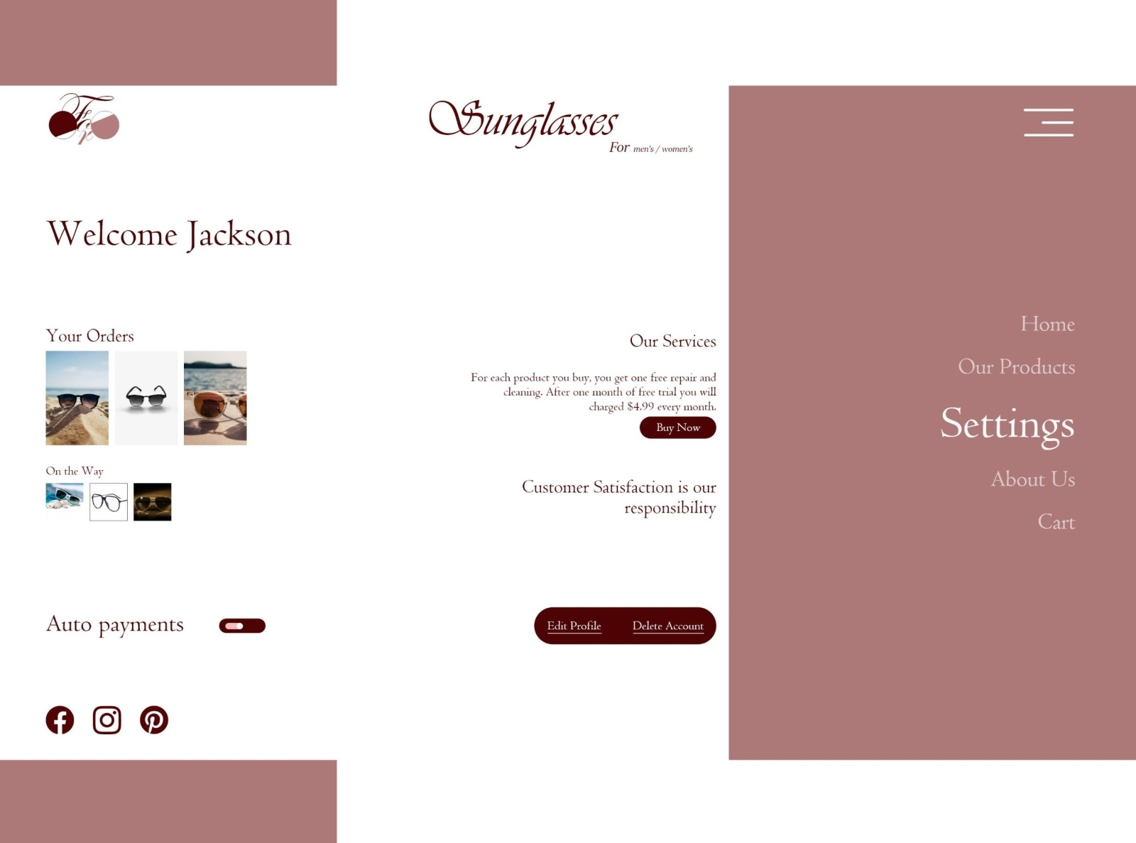 Settings Page For Sunglasses Company By Jeet On Dribbble settings-page-for-sunglasses-company-by-jeet-on-dribbble