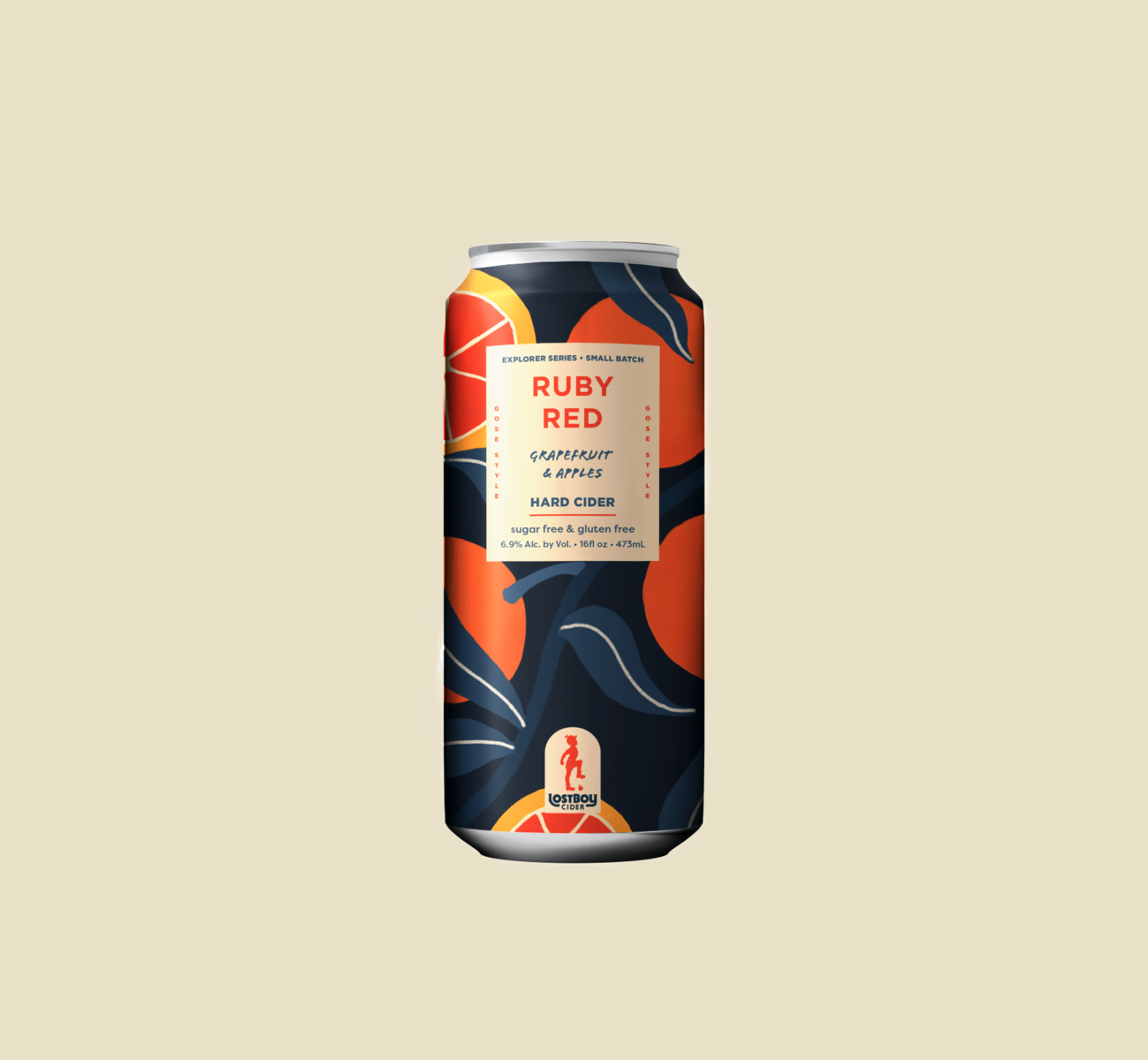 Lostboy Cider February Can: Ruby Red by Lisa McCormick on Dribbble