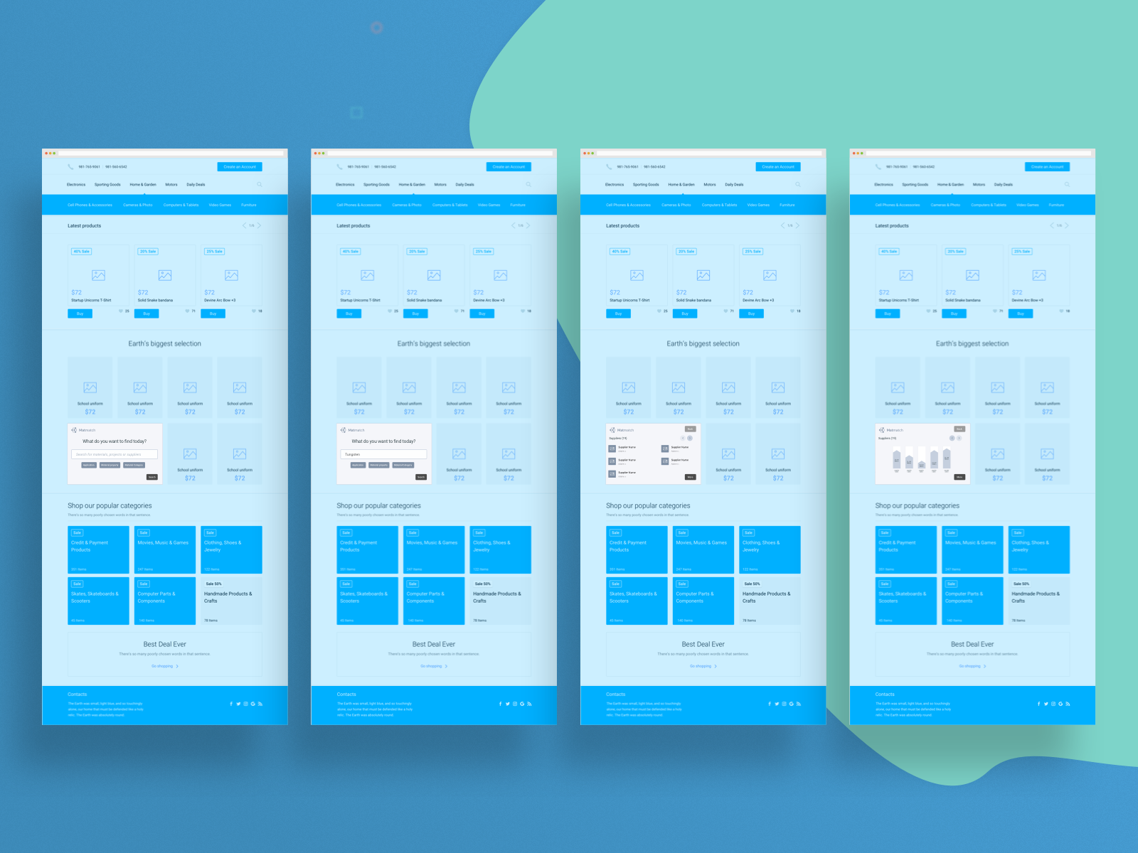 Widget Wireframes by Younis Fayed on Dribbble