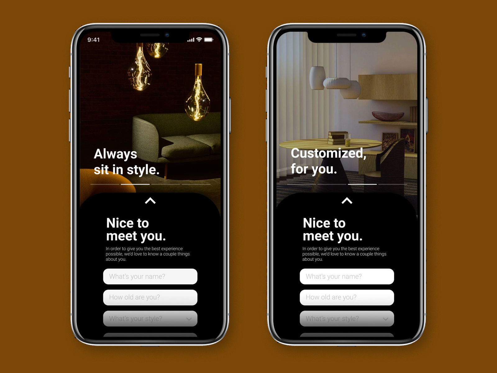 Furniture Store Application Onboarding by Kimberly Lopez on Dribbble