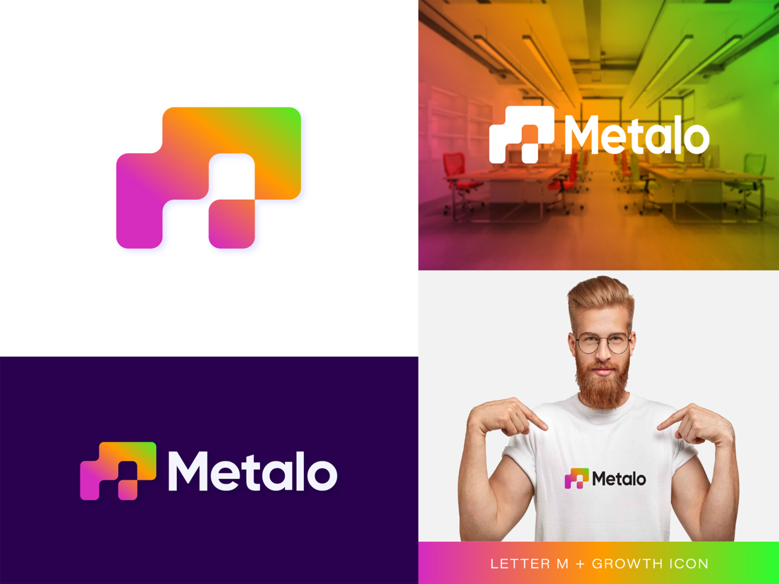 Metalo logo branding design by Firoj Kabir on Dribbble