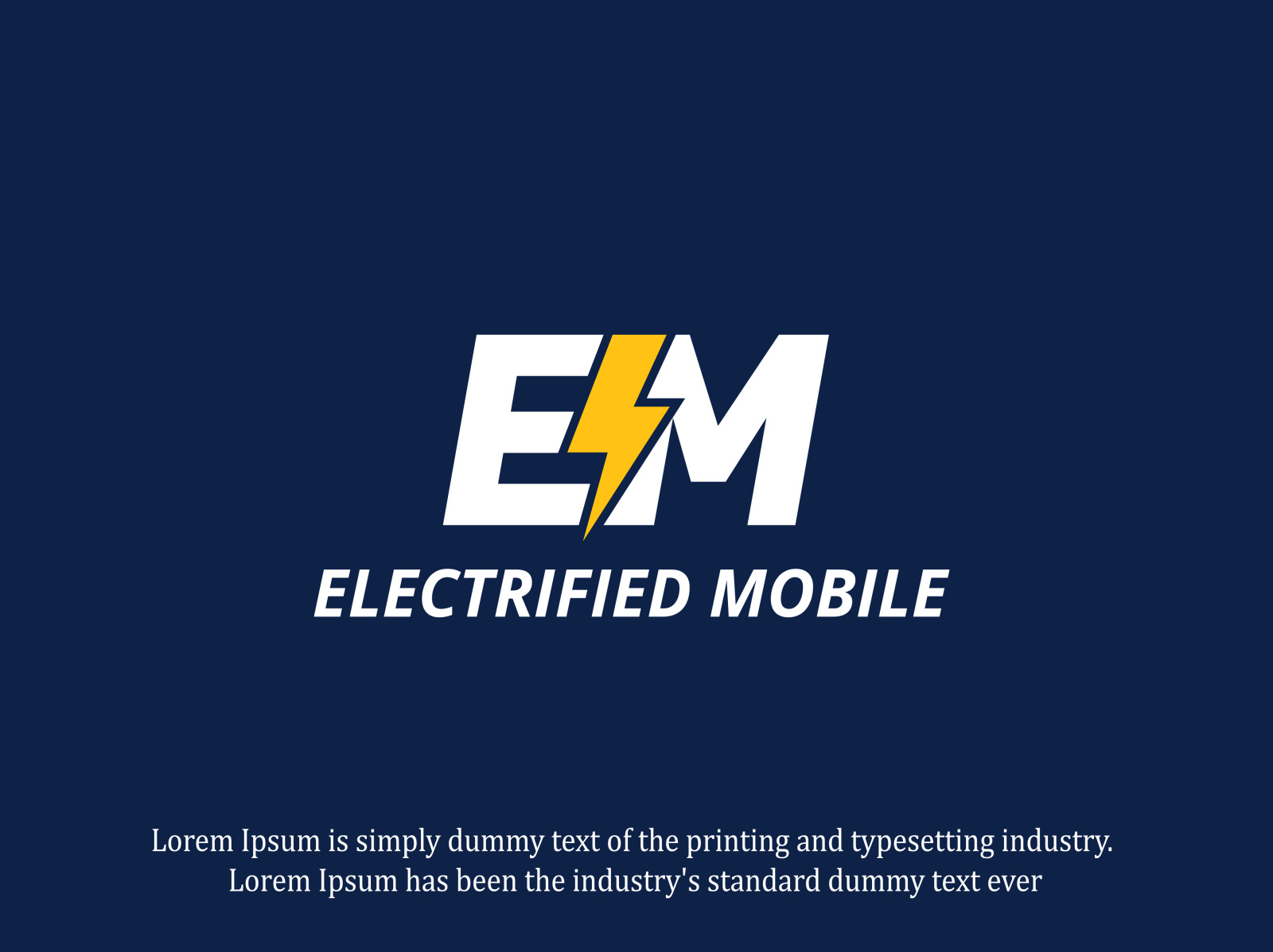 E and M lettermark Power Energy logo design by Midul Hossain Gihad on ...