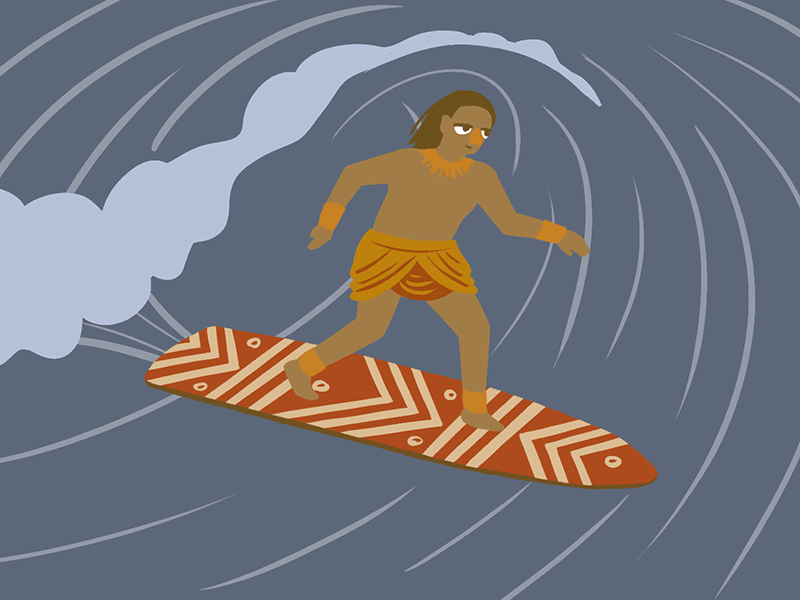 Surfing by Jackie Lay on Dribbble