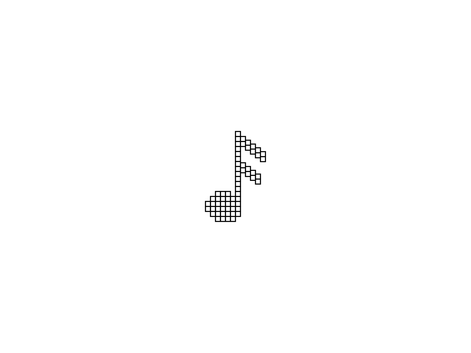 Pixel Musical Note by Joona on Dribbble