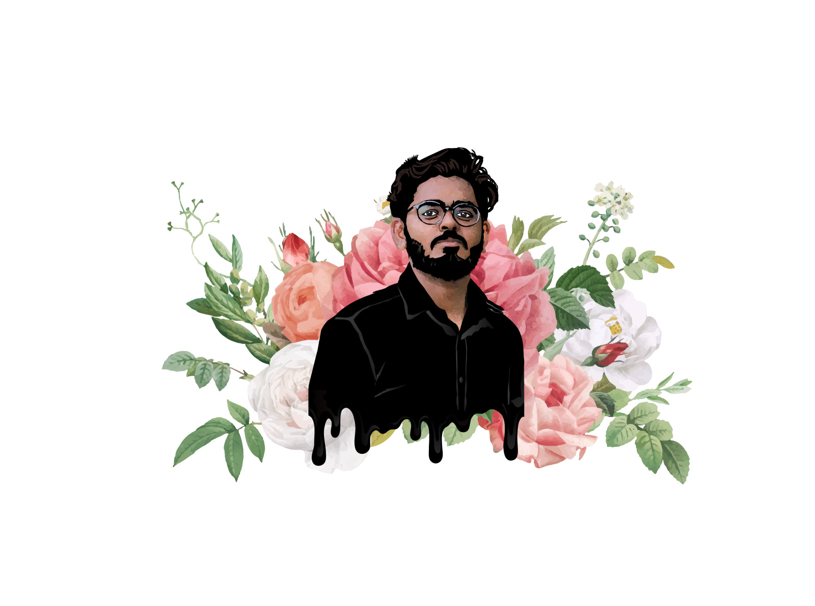 portrait illustration by Mahin- on Dribbble