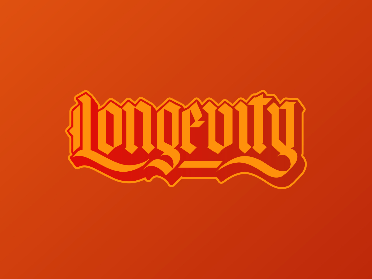 Longevity-Lettering logo by Bhadraji Mawee on Dribbble