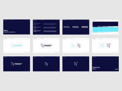 Brand Guidelines for Maxa AI by Schriër on Dribbble