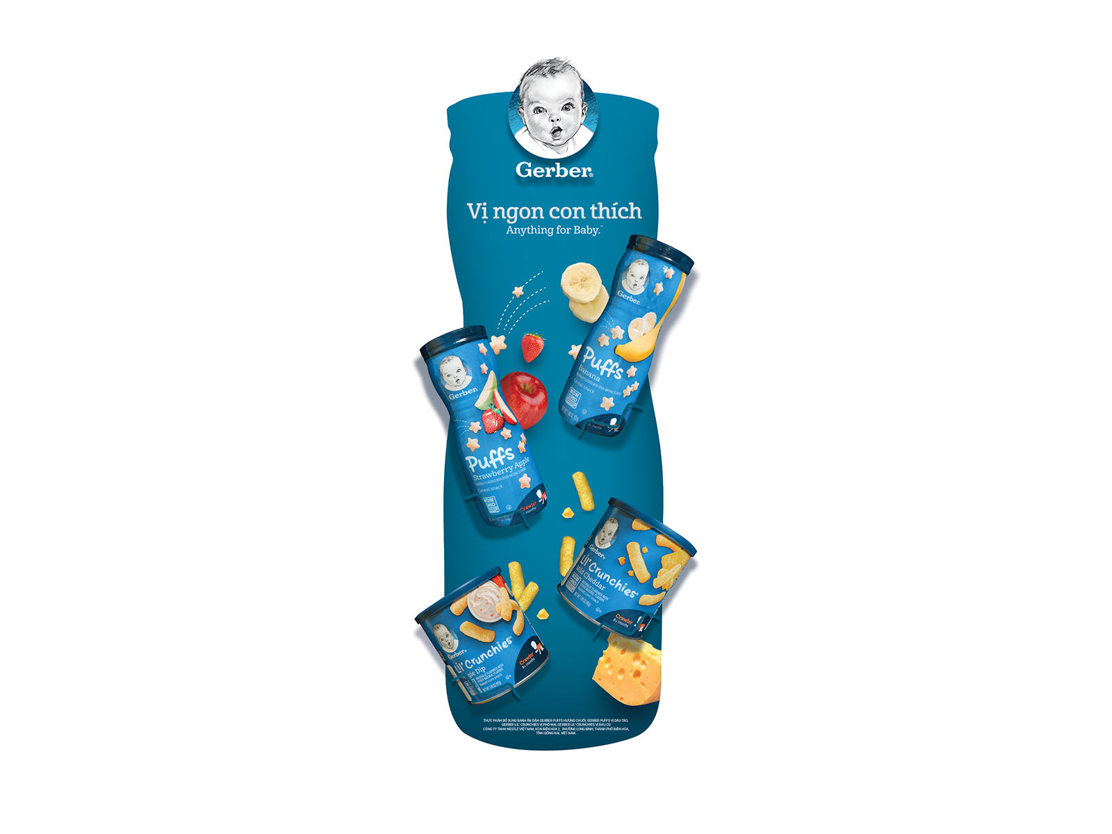 Gerber POS Shelf Hanger Design by Mai Tran on Dribbble