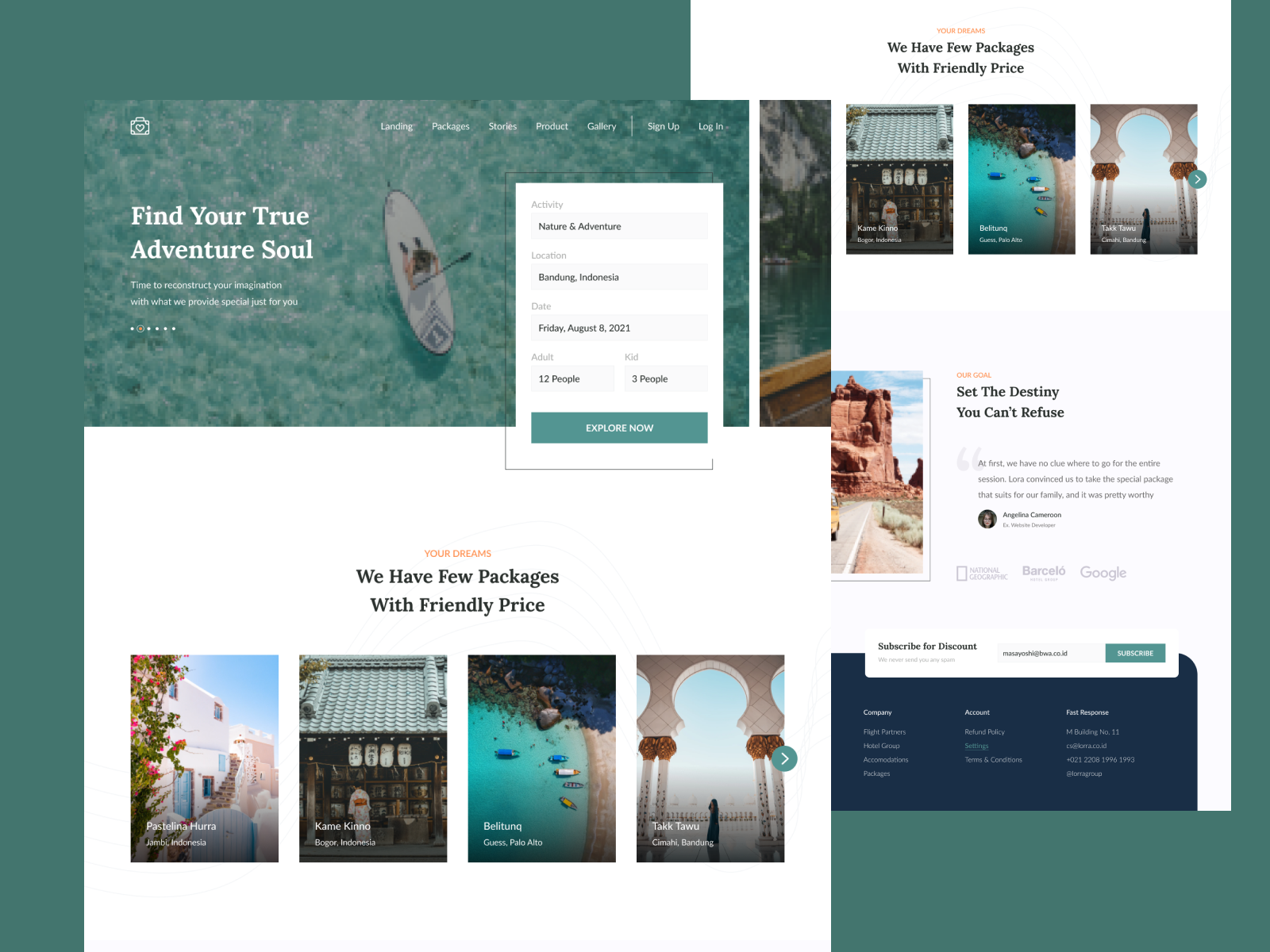 Landing page by Lukman Tresnahadi on Dribbble
