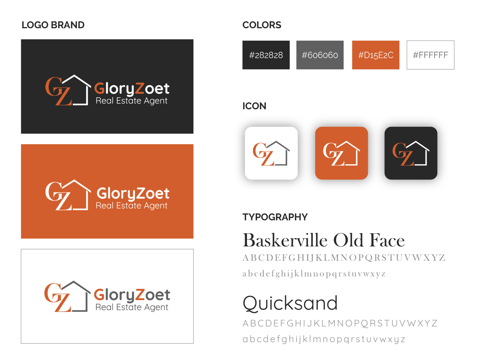 Glory Zoet Real Estate Branding Project by Santiago Suarez on Dribbble