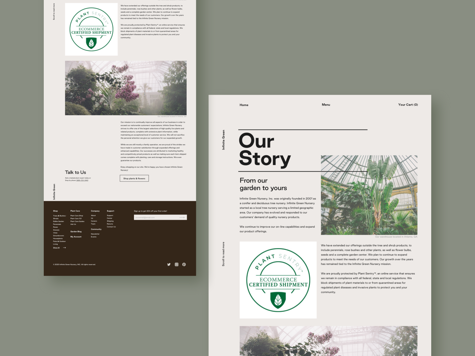 Our Story Page by Emily Wong on Dribbble