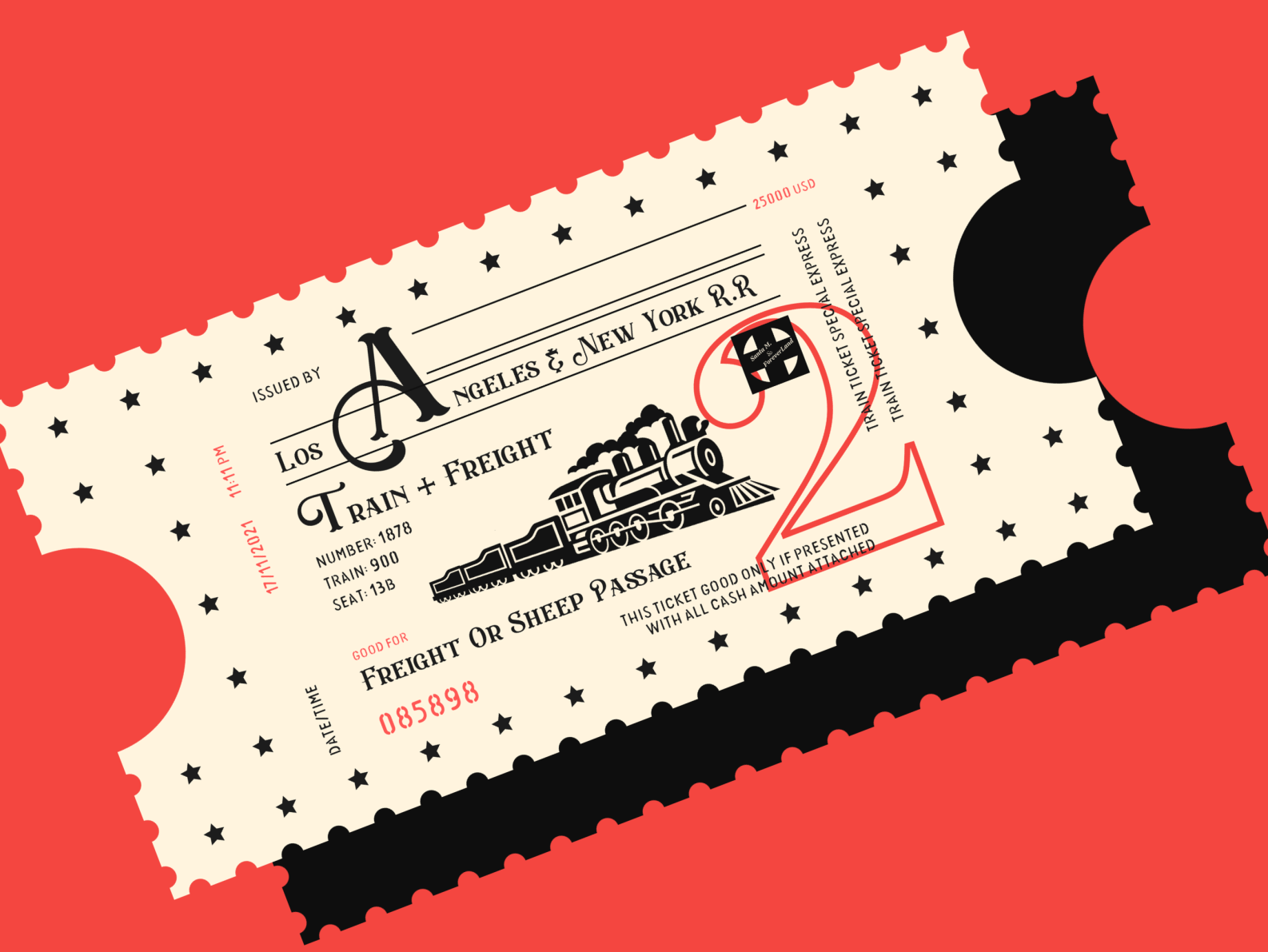 Fantasy Train Ticket by Emily Wong on Dribbble
