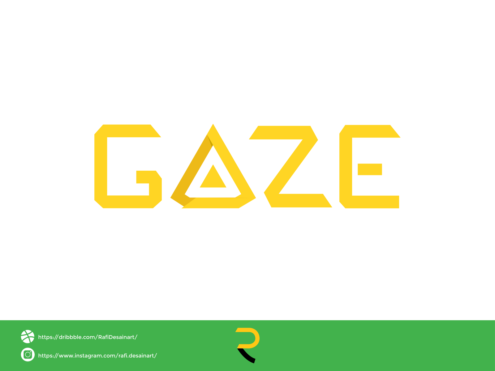 Gaze Logomark by RafiDesainart on Dribbble