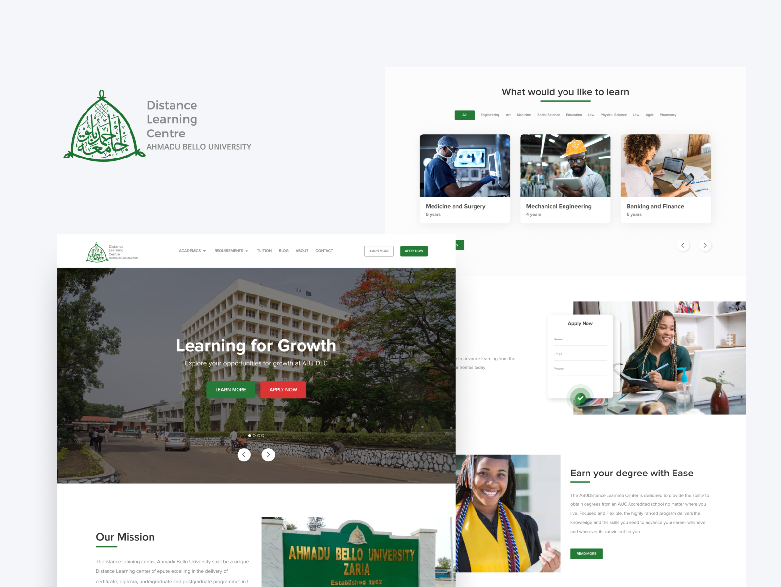 Distance learning landing page by Aise Idahor on Dribbble