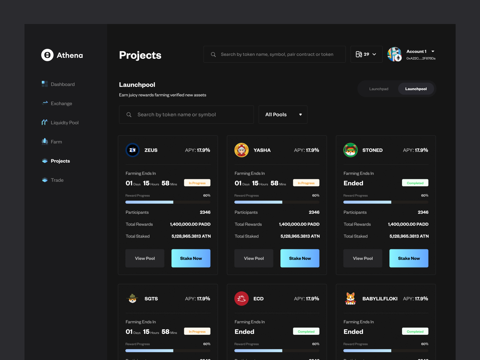 Defi Launchpool by Aise Idahor on Dribbble