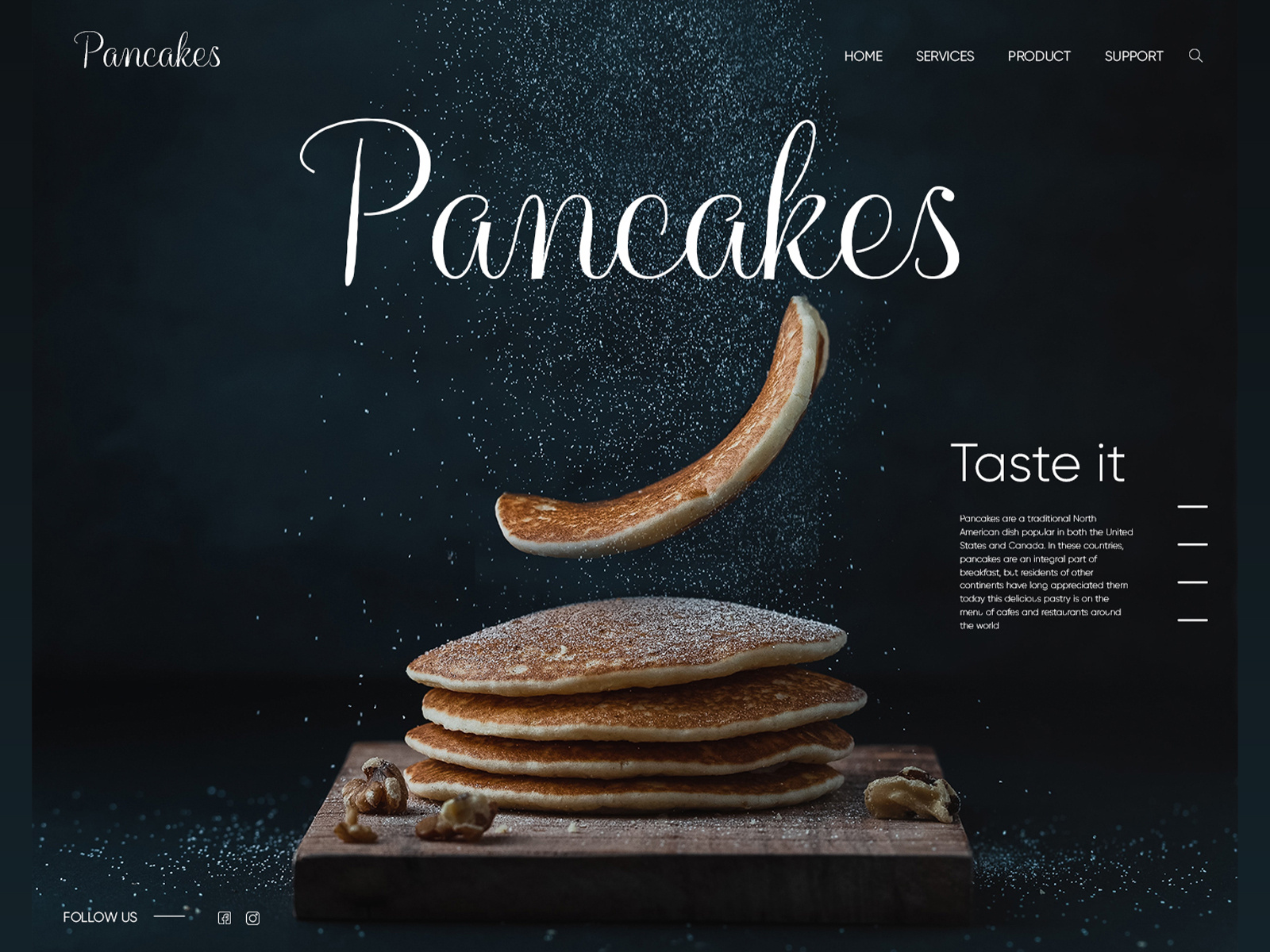 Pancake Banner by Natali on Dribbble