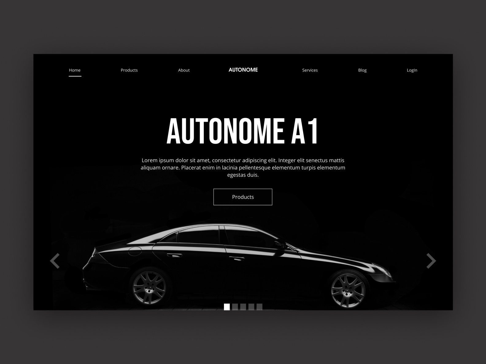 Autonome Car company web ui by Saif Qamar on Dribbble