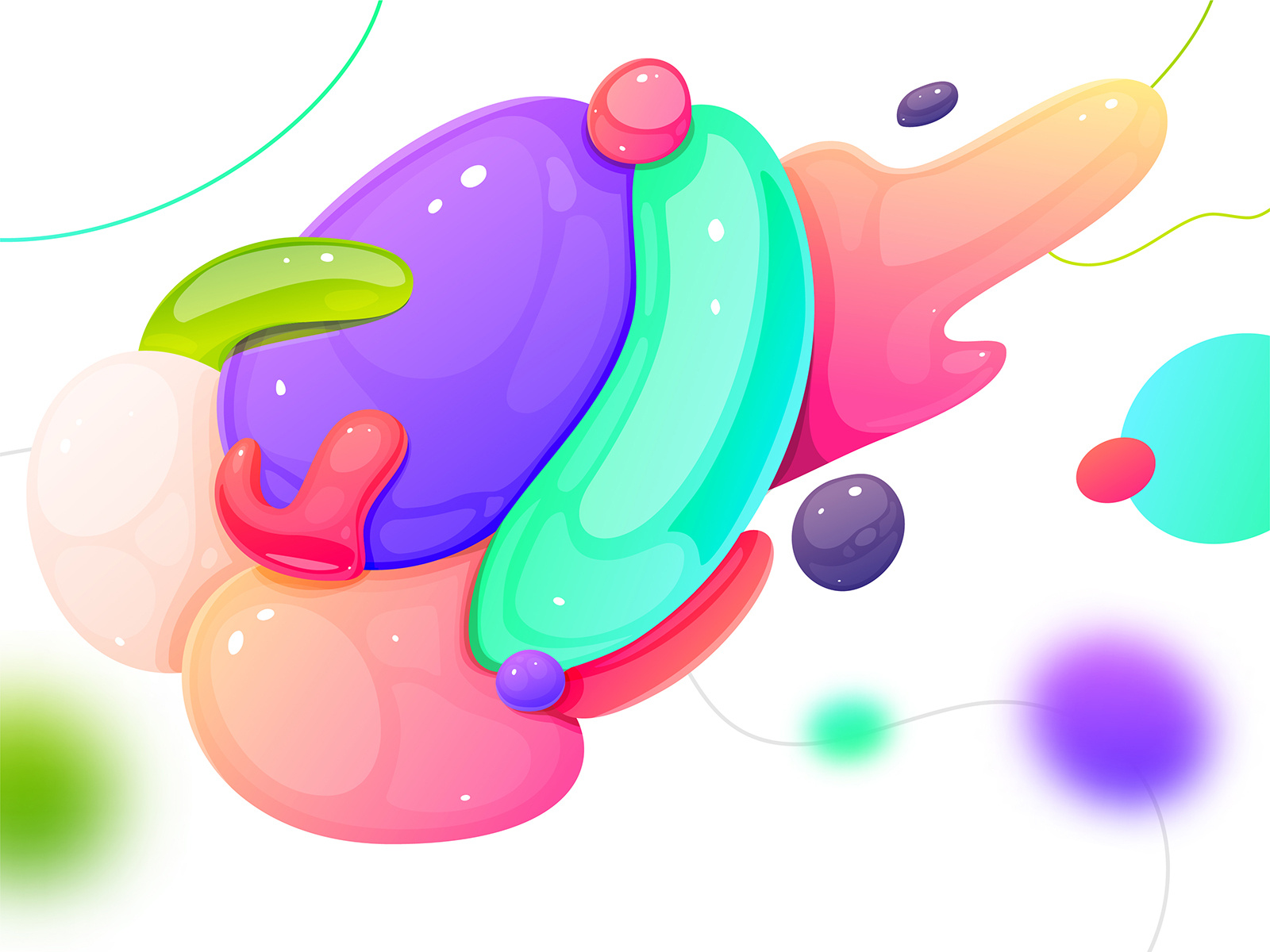 Liquid paint flow by Alexander on Dribbble