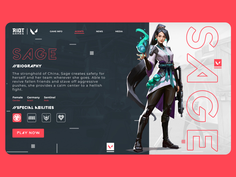 VALORANT WEB LANDING PAGE by Keval Ranoliya on Dribbble