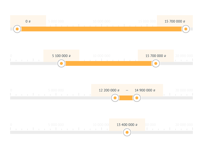 Range Slider UI By Daniil On Dribbble